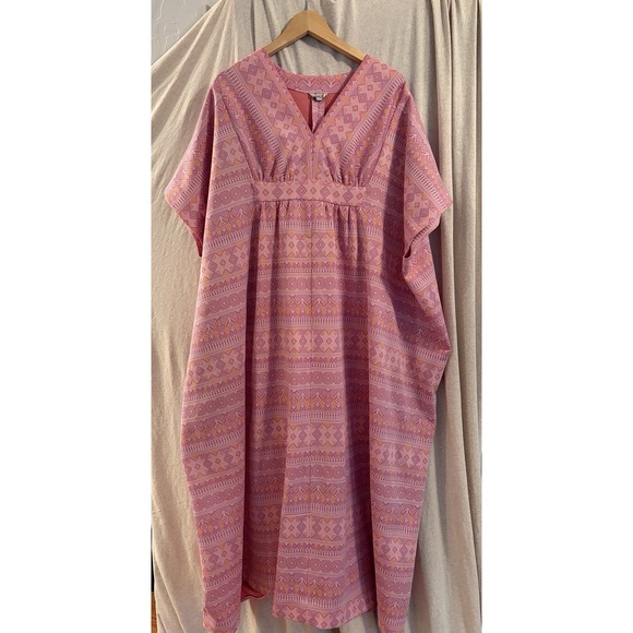 Kaftans | Vintage Rhoda Lee Kaftan Pink Orange | Poshmark